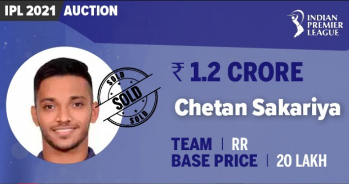 Chetan Sakariya Biography | Age | Career | Family | Stats