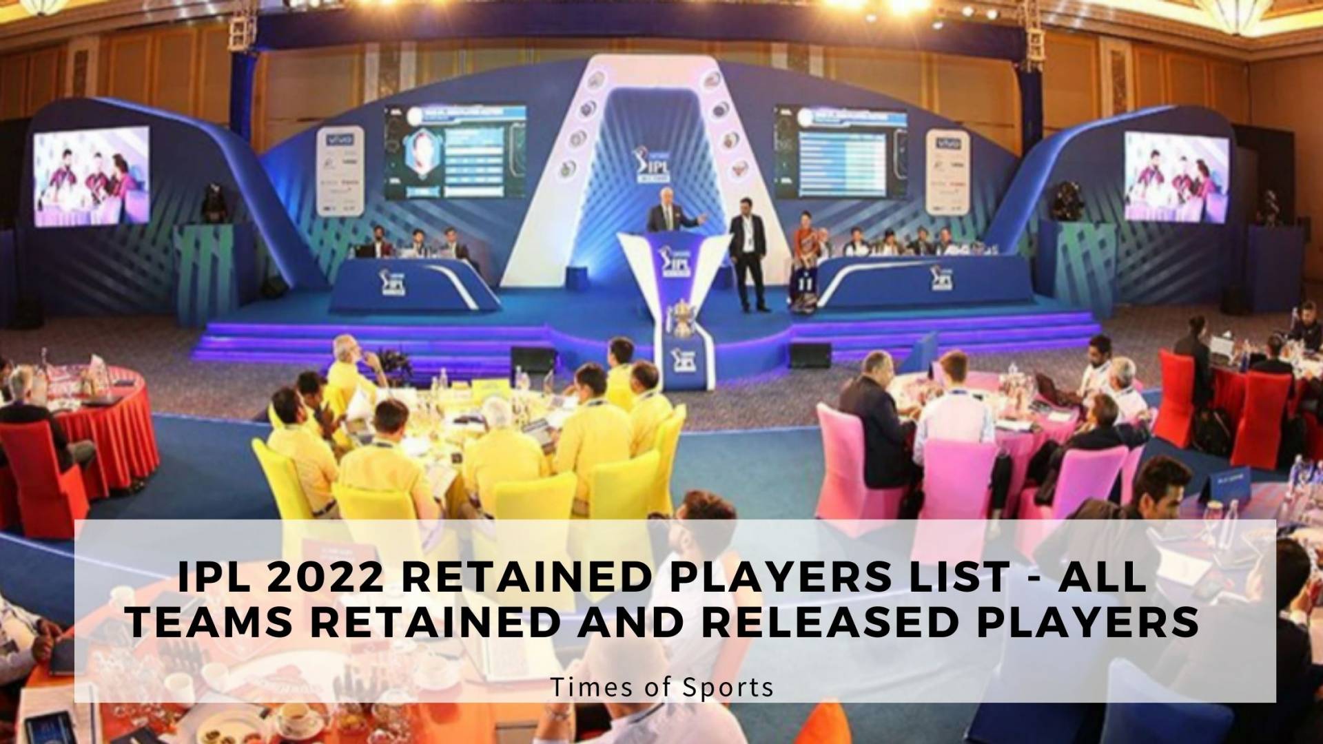 IPL 2022 Retained Players List - All Teams Retained Players