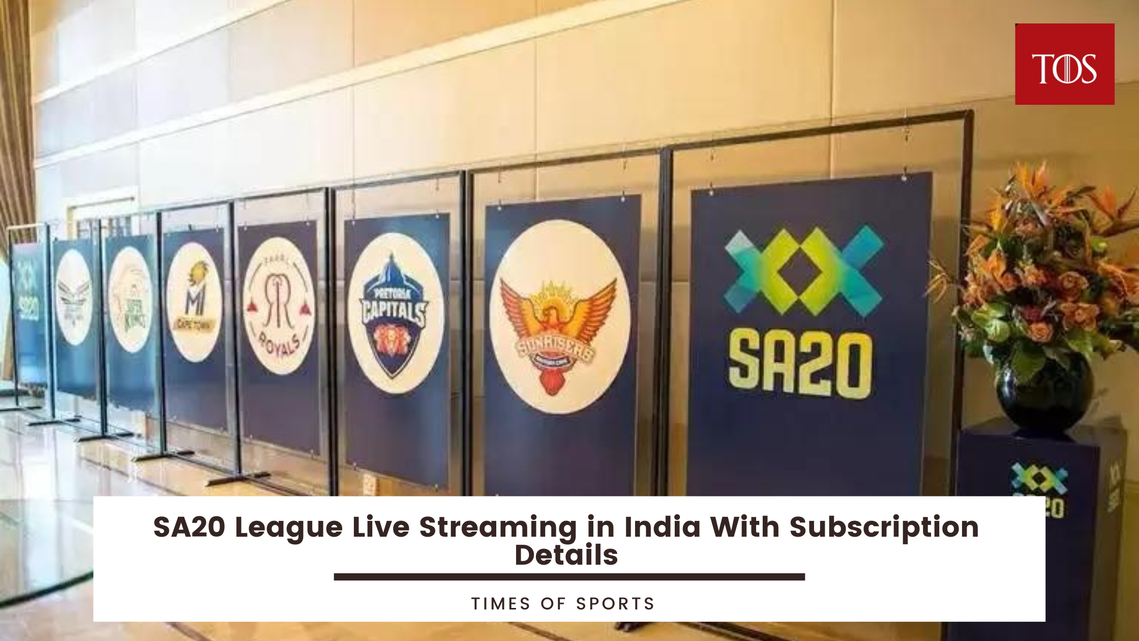 SA20 League Live Streaming in India With Subscription Details