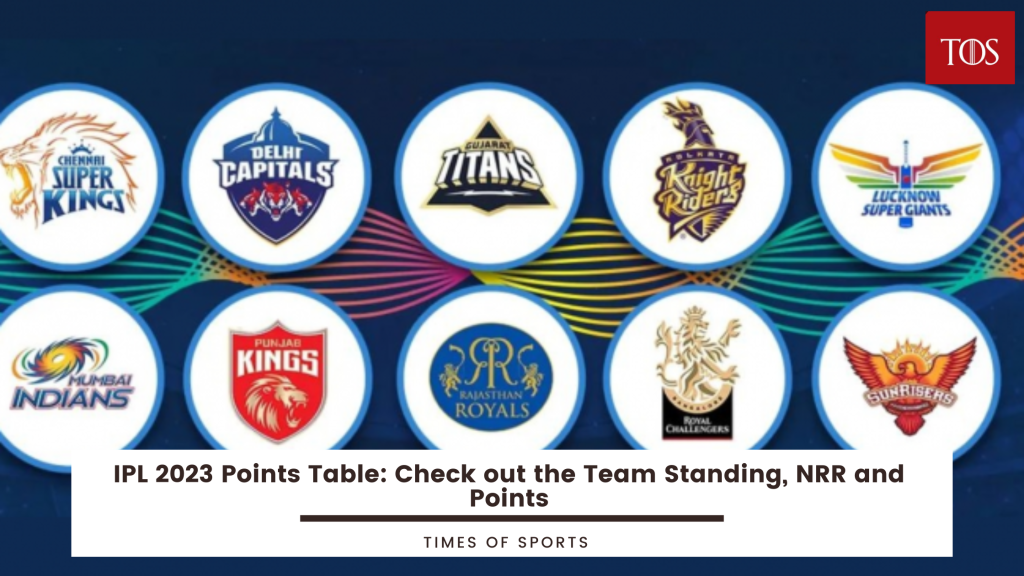 IPL 2023 Points Table Team Standing NRR And Points IPL 2023 Points Table Team Standing NRR And Points
