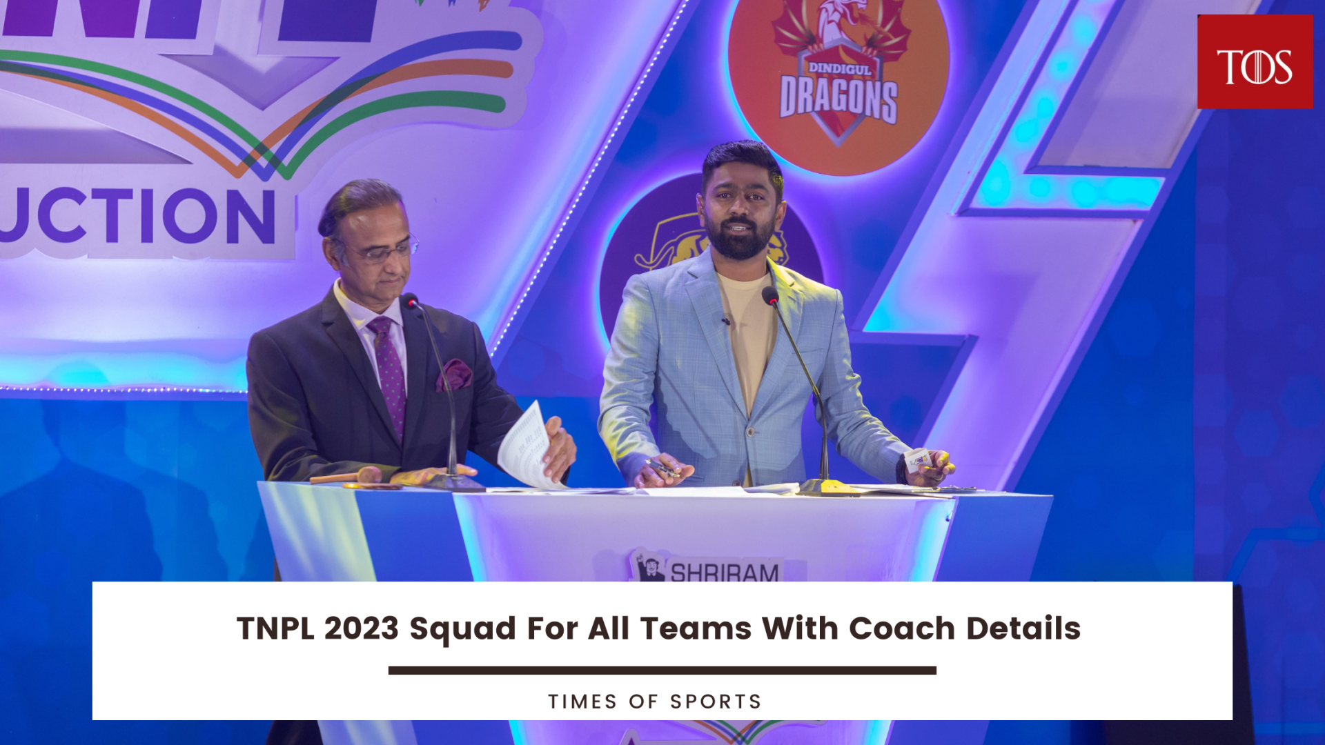 TNPL 2023 Squad and Teams - All 8 Teams Squad Full Details