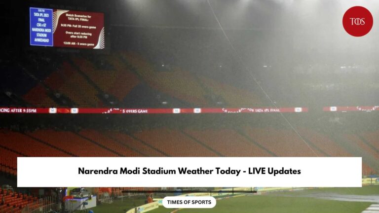 Narendra Modi Stadium Weather Today - LIVE Updates