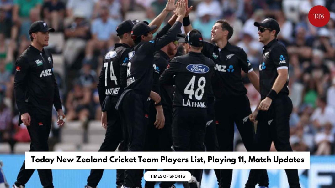 Today New Zealand Cricket Team Players List, Playing 11, Match Updates