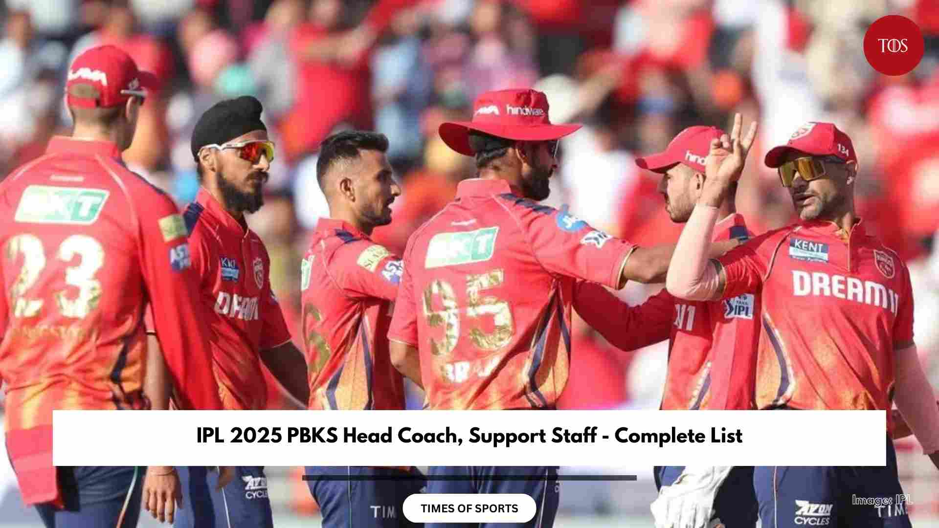 IPL 2025 PBKS Head Coach, Support Staff - Complete List