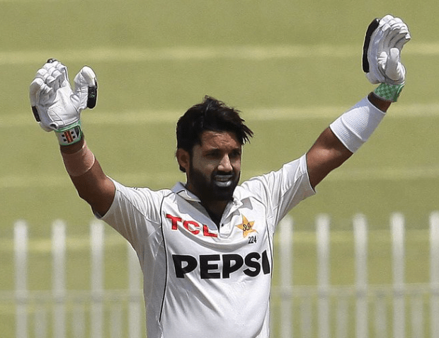 Rizwan Throws Bat towards Babar Azam during Bangladesh Test