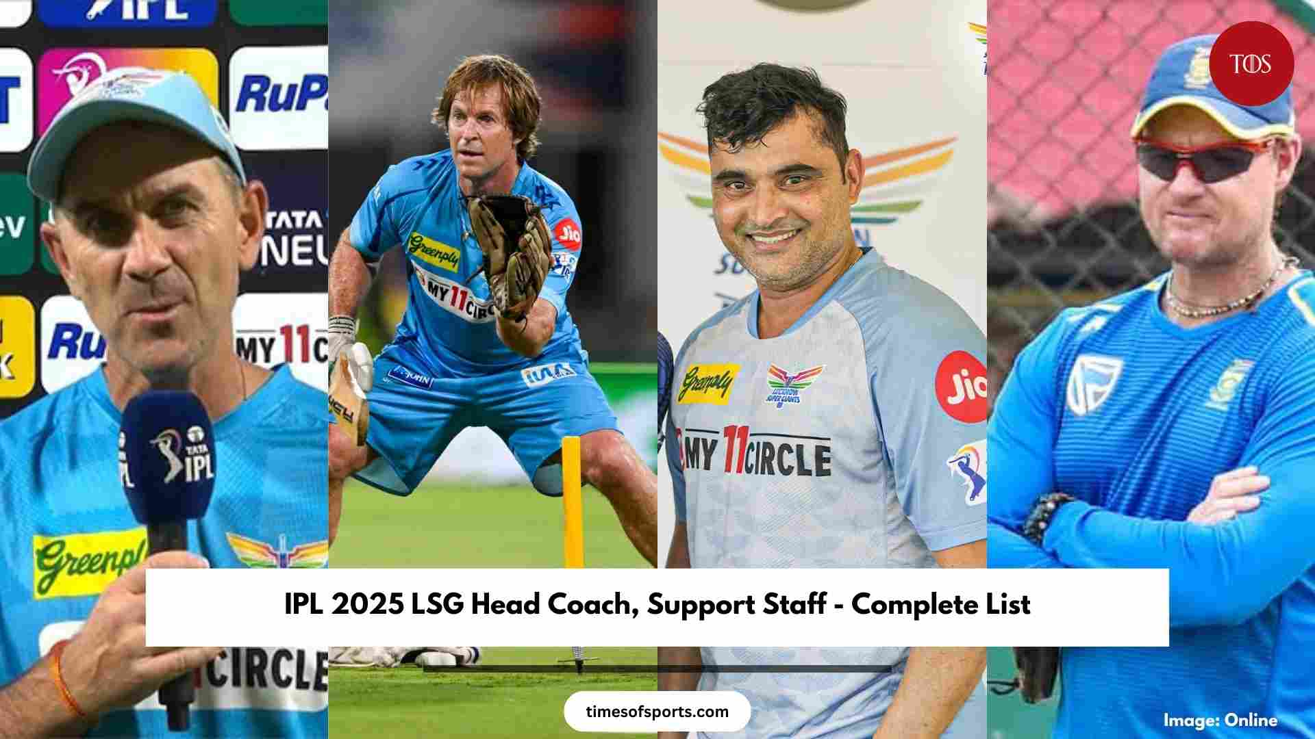 IPL 2025 LSG Head Coach, Support Staff - Complete List