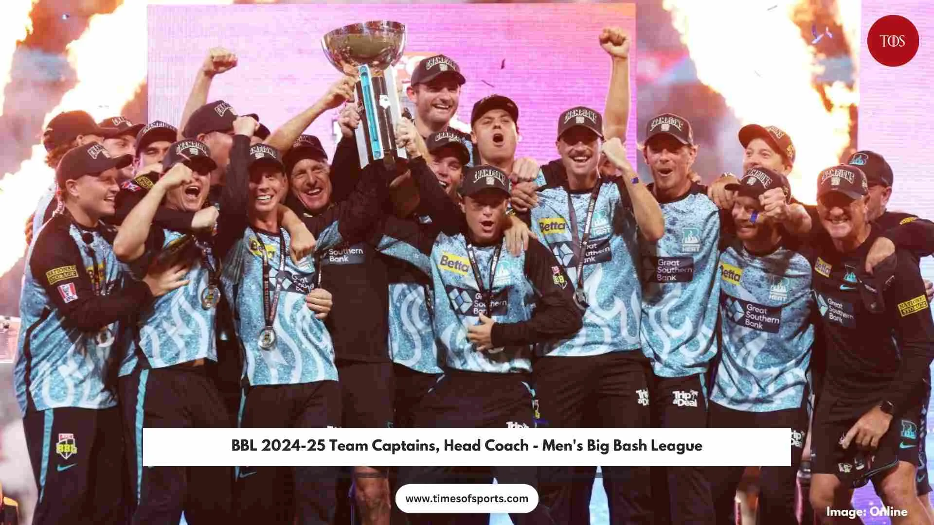 BBL 2024-25 Team Captains, Head Coach - Men's Big Bash League