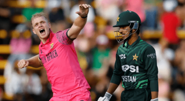 Corbin Bosch replaced Nortje in South Africa’s Champions Trophy squad