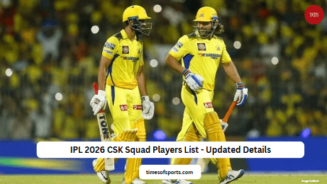 IPL 2026 CSK Squad Players List with New Signings in Auction