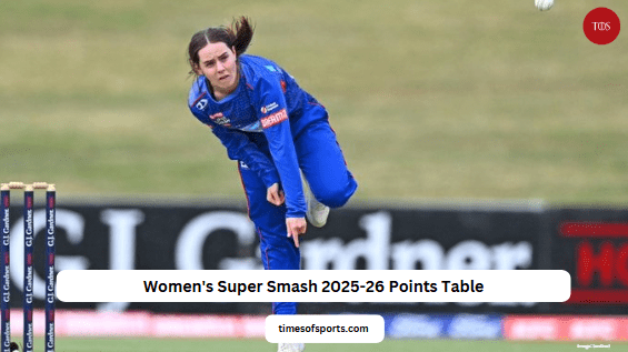 Women's Super Smash 2025-26 Points Table, NRR, Team Standings